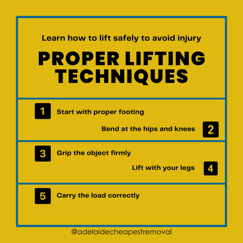 Step-by-step Lifting Technique For Moving Heavy Items